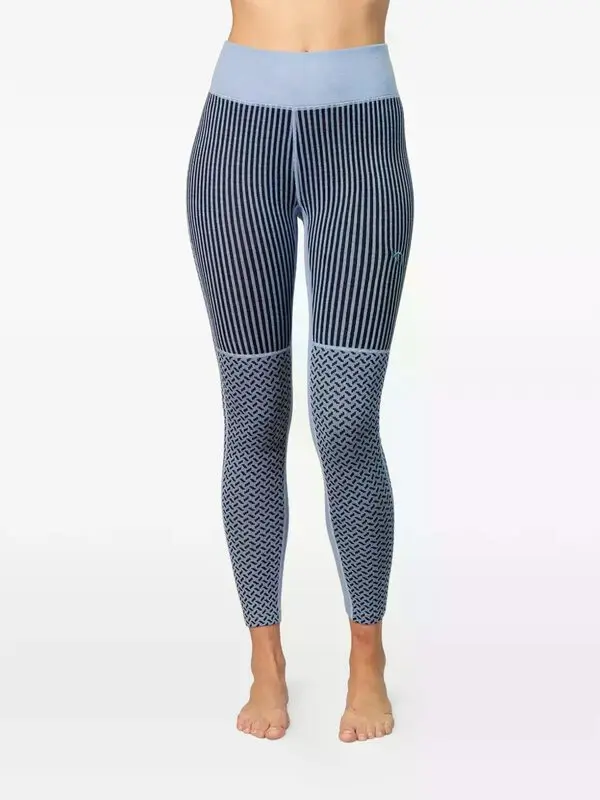 Kari Traa Geometric Ski Base Layer Pants - Blue
