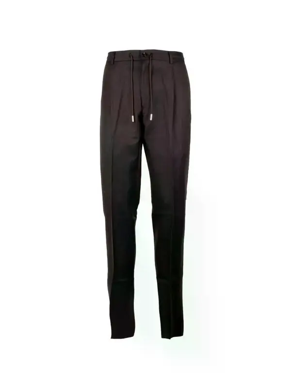 MOORER Anton Fsr Drawstring Trousers - Brown