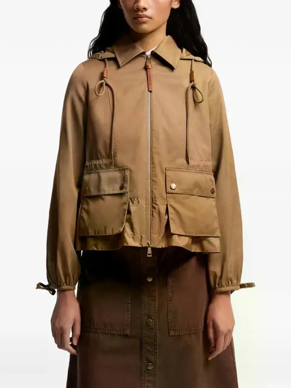 Moncler Adenium Hooded Jacket - Brown
