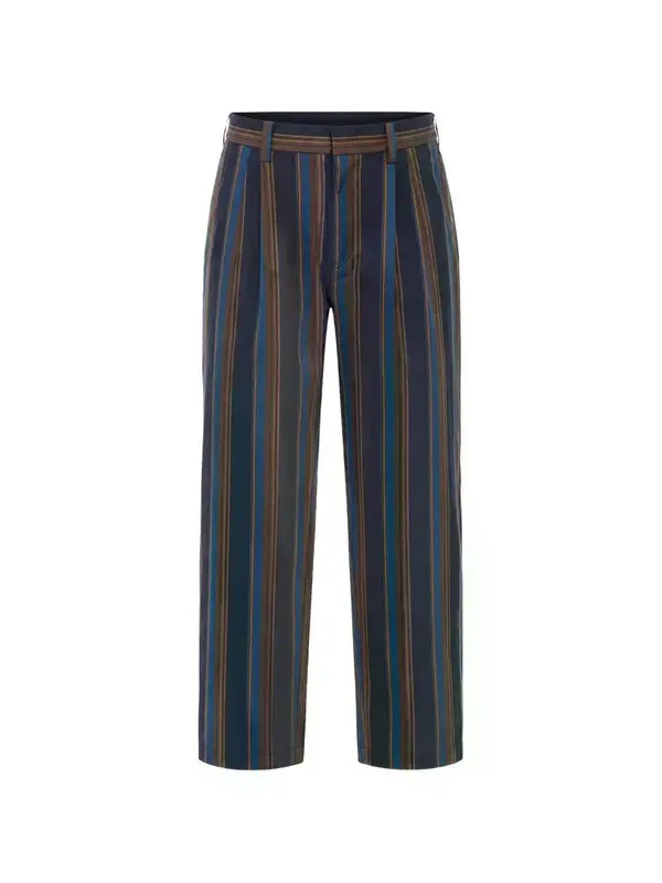 Viktor & Rolf Bayadere Stripe Pleated Trousers - Blue