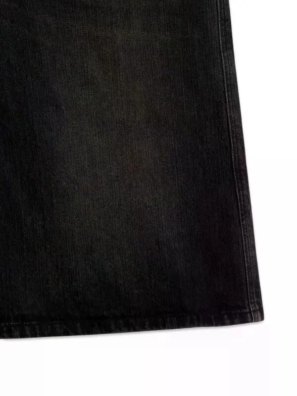 WOOYOUNGMI Belted Wide-leg Denim Shorts