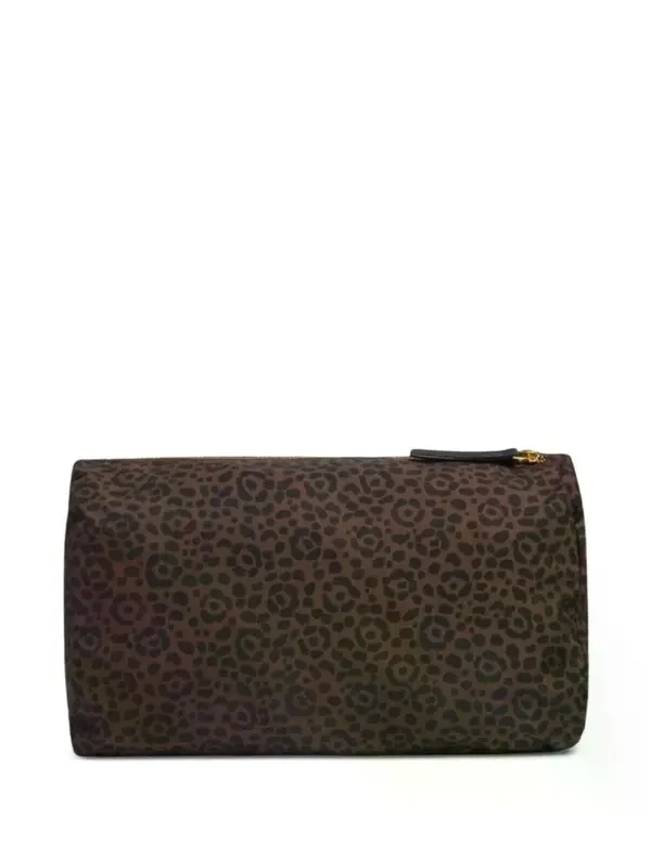 INOUI EDITIONS M Felis Leopard-print Wash Bag - Brown