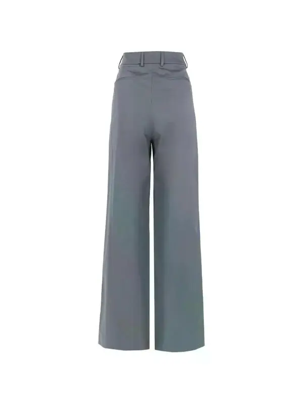 PT TORINO Pleated Wide-leg Cotton Trousers