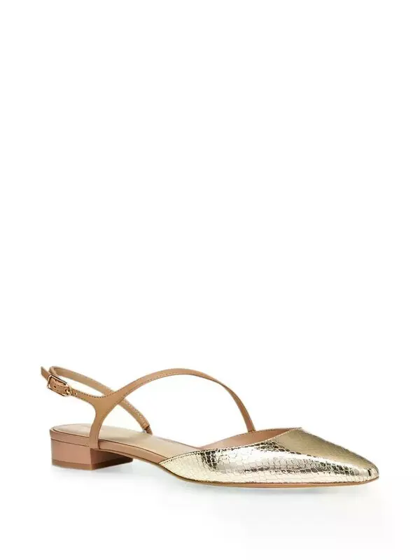 Geox Giselda Snakeskin-effect Slingback Shoes