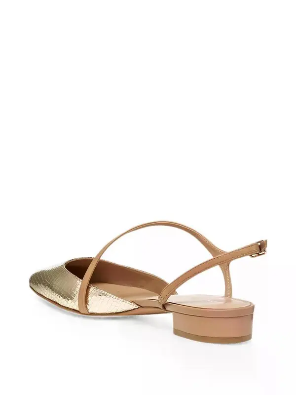Geox Giselda Snakeskin-effect Slingback Shoes
