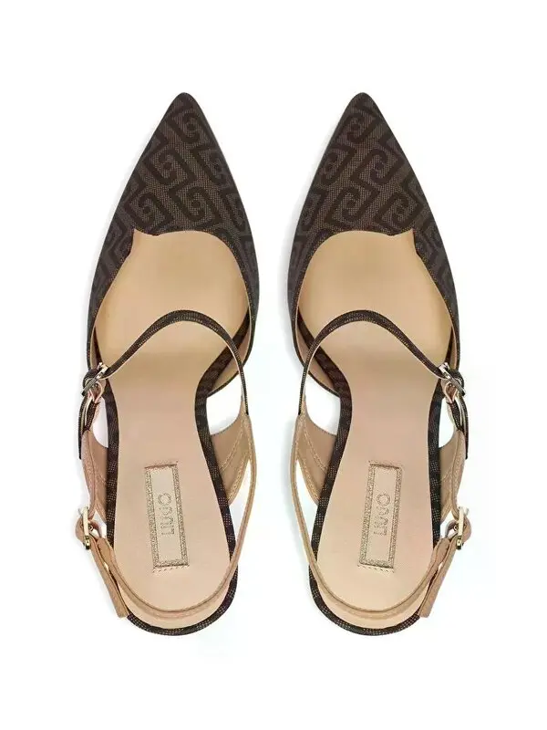 Liu Jo Monogram Slingback Pumps