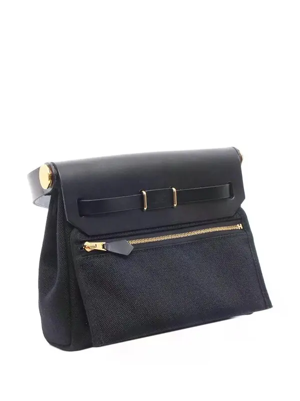 Hermès Herbag Zip 20 Crossbody Bag - Black