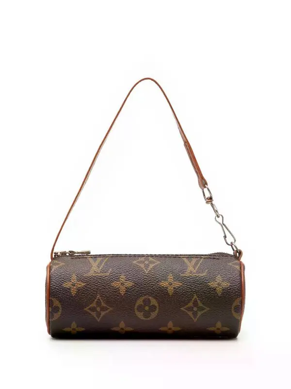 LOUIS VUITTON Monogram Papillon Pochette Handbag - Brown