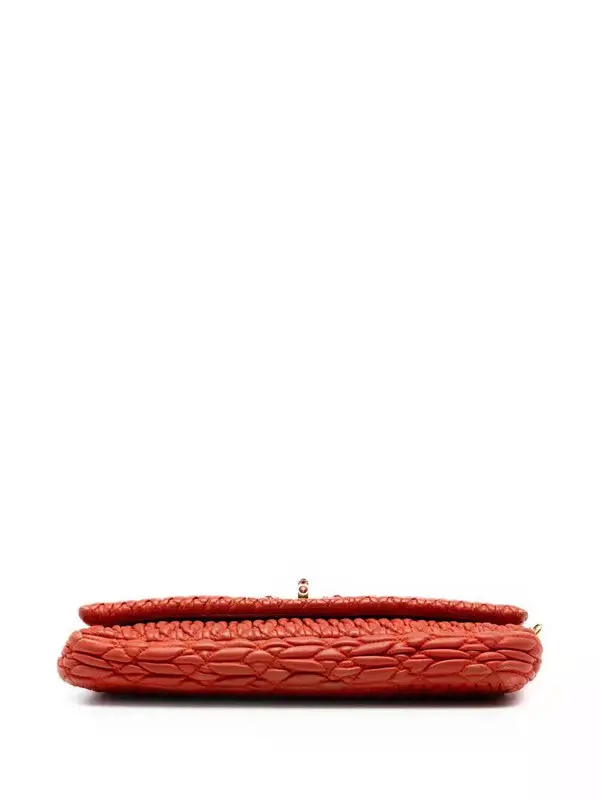 Miu Miu Matelassé Nappa Crystal Chain Satchel