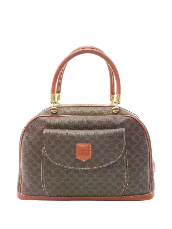 Celine Macadam Coated Canvas Handbag