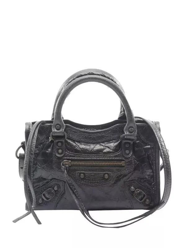 Balenciaga Nano City Satchel - Black