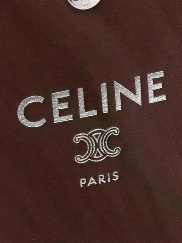 Celine Leather Sharp Pouch Crossbody Bag
