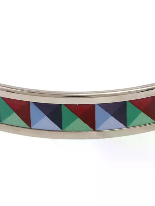 Hermès Enamel Clous De Trompe Bangle 65