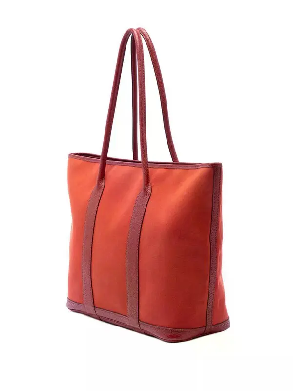 Hermès Toile And Negonda Garden Party Zip Tote Bag - Orange