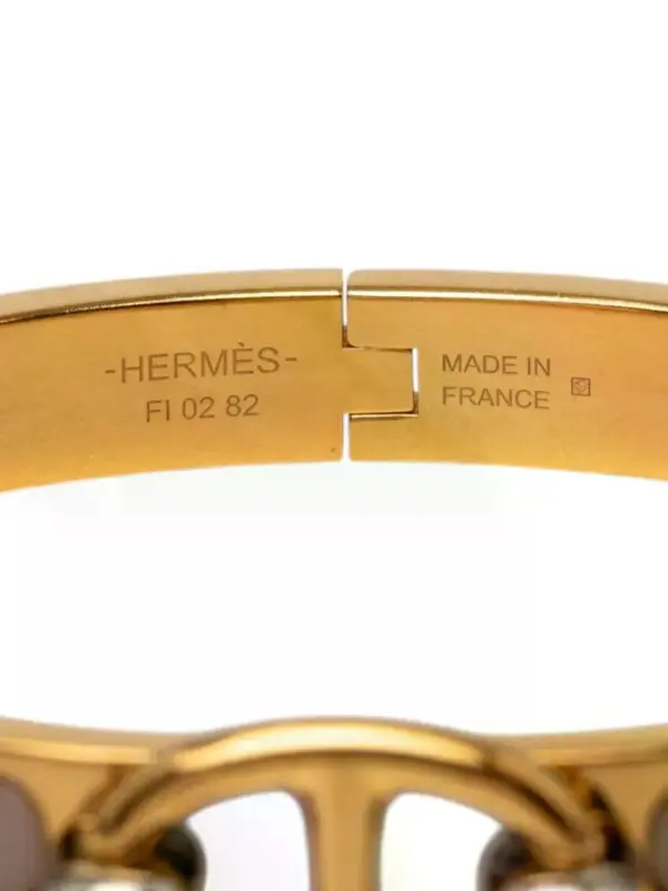 Hermès Enamel Clic Clac Chain Ancre Bracelet Pm