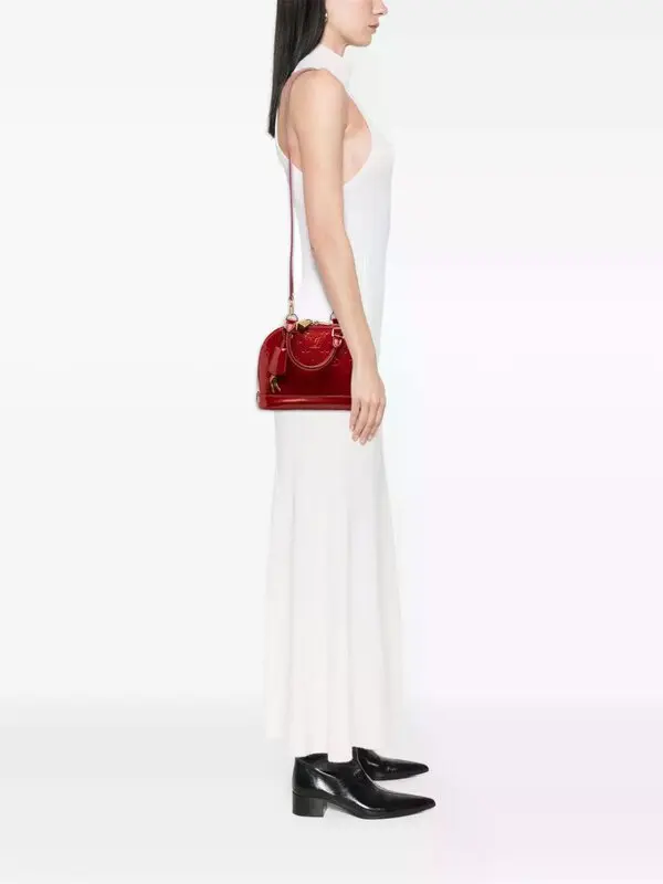 LOUIS VUITTON Monogram Vernis Alma Bb Satchel