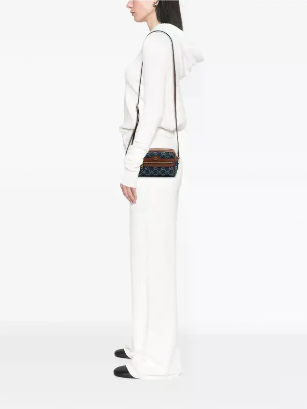Gucci Ophidia Mini Gg Denim Crossbody Bag