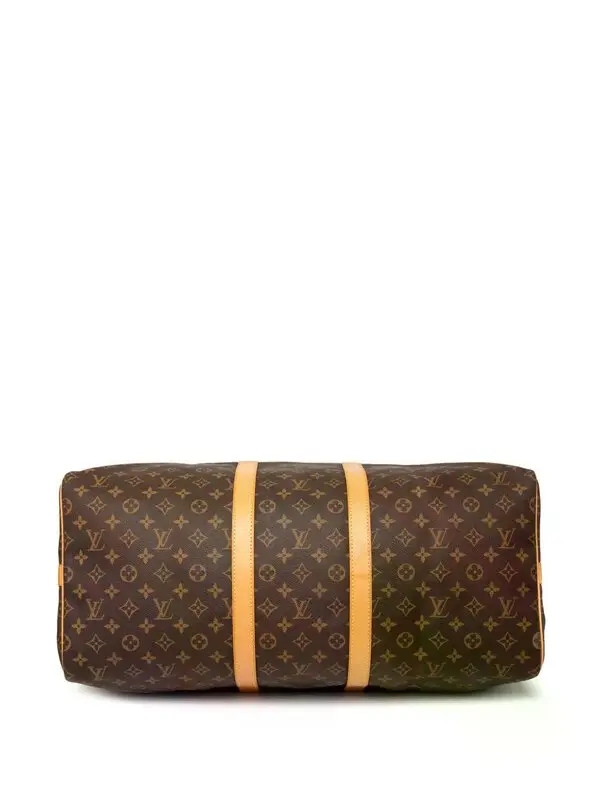 LOUIS VUITTON Monogram Keepall Bandouliere 55 Travel Bag