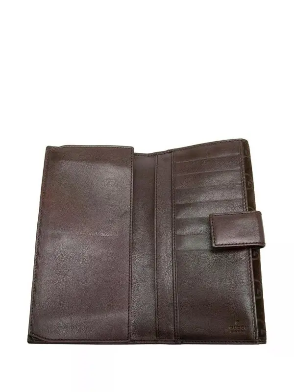 Gucci 2000-2015 Gg Suede Pelham Continental Wallet Long Wallets