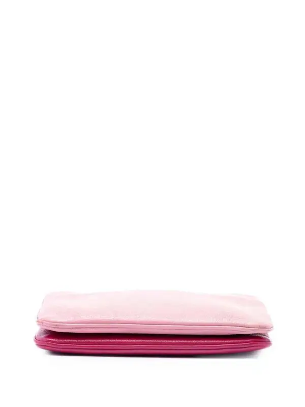 Miu Miu Bicolor Madras Double Zip Crossbody Bag