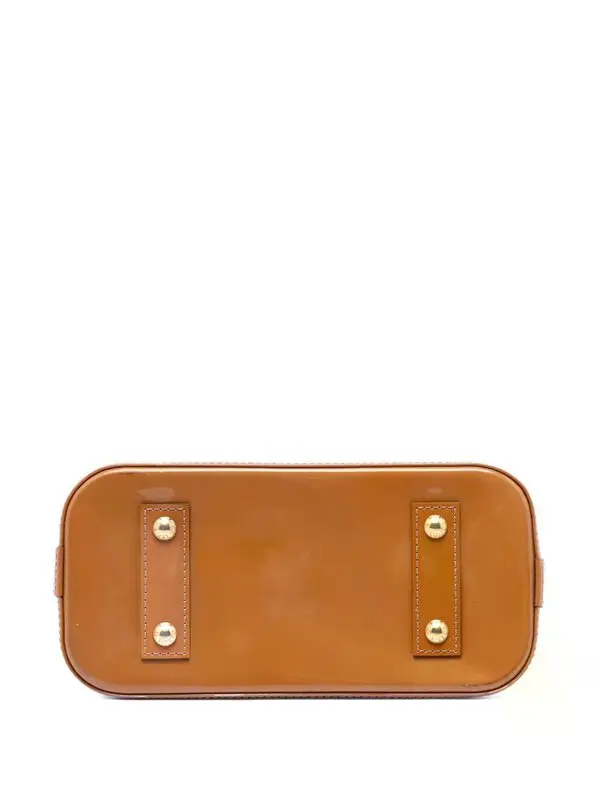 LOUIS VUITTON Monogram Vernis Alma Bb Satchel