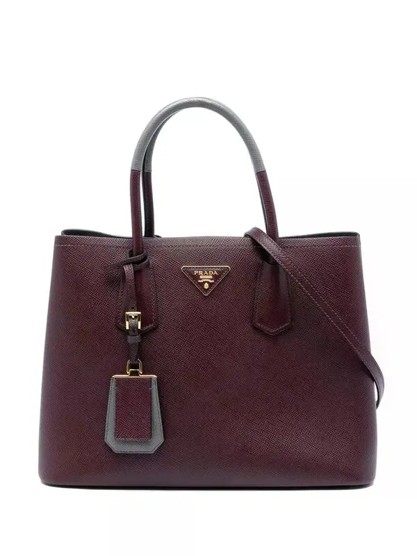 Prada Saffiano Cuir Double Satchel