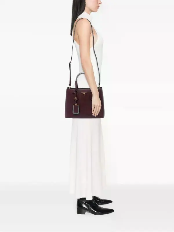 Prada Saffiano Cuir Double Satchel