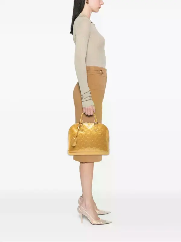 LOUIS VUITTON Monogram Vernis Alma Pm Handbag