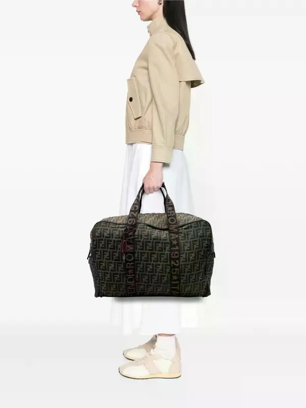 Fendi Zucca Canvas Roma 1925 Travel Bag