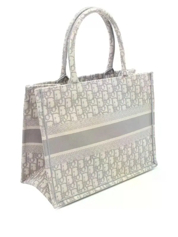 Dior Medium Book Tote Bag - Grey