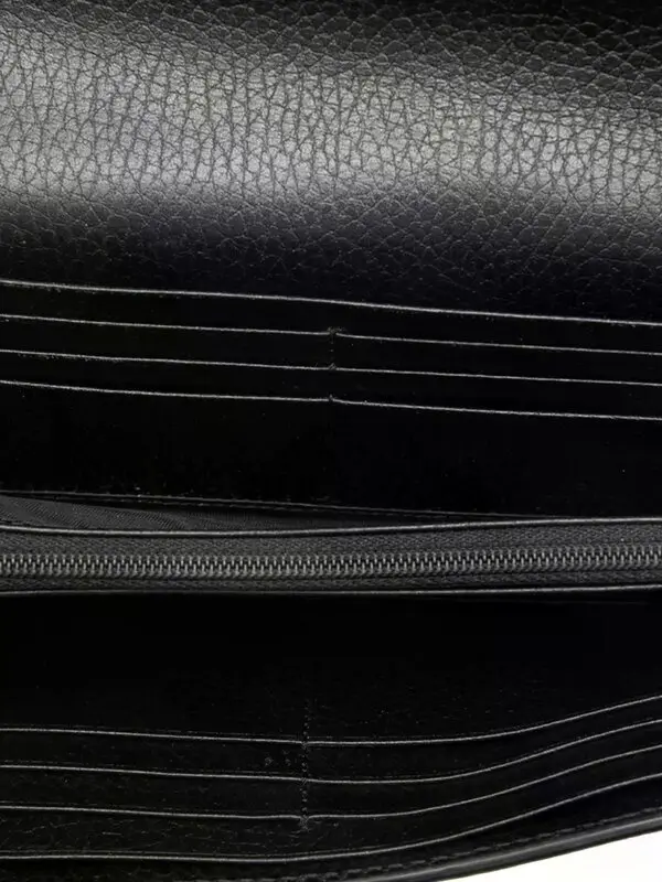 Gucci 2016-2026 Bicolor Gg Marmont Gg Supreme Continental Wallet Long Wallets