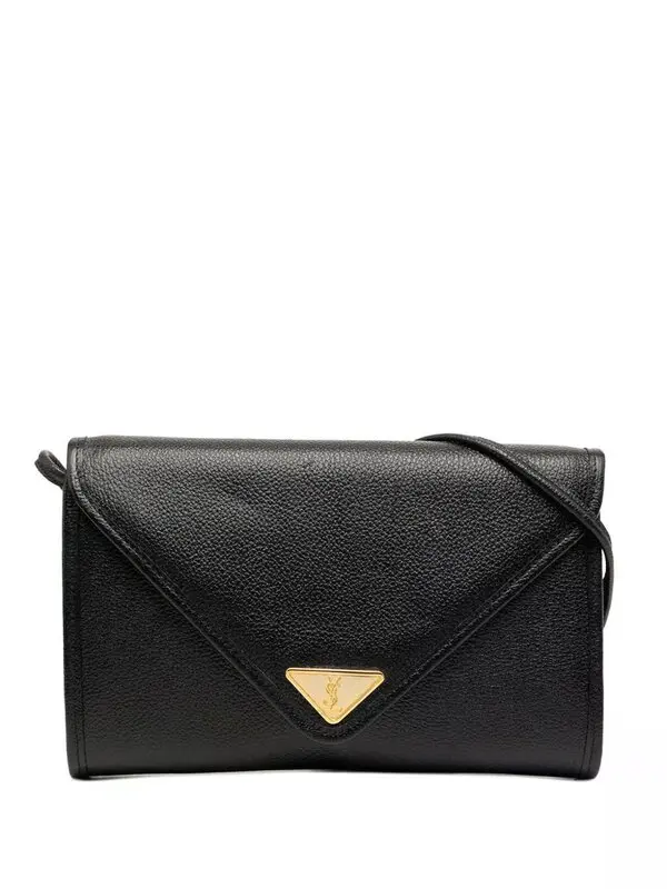 Saint Laurent Leather Envelope Flap Crossbody Bag