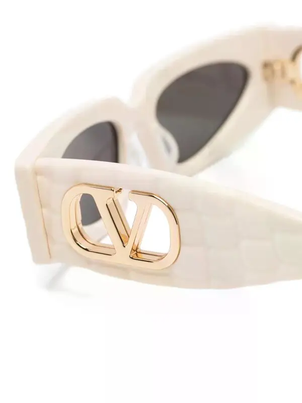 Valentino Garavani Vlogo Rectangle-frame Sunglasses