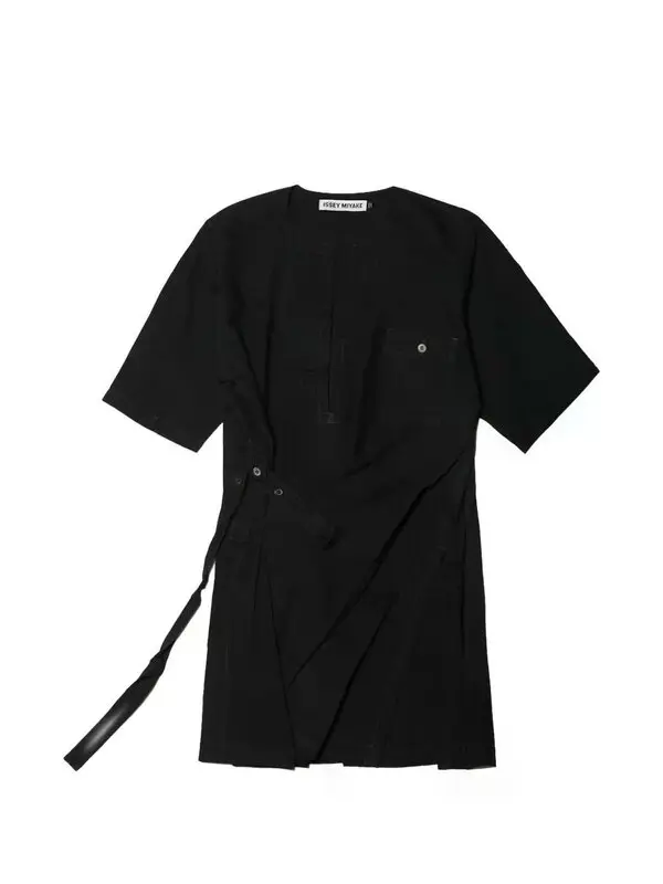 Issey Miyake Belted Tunic - Black