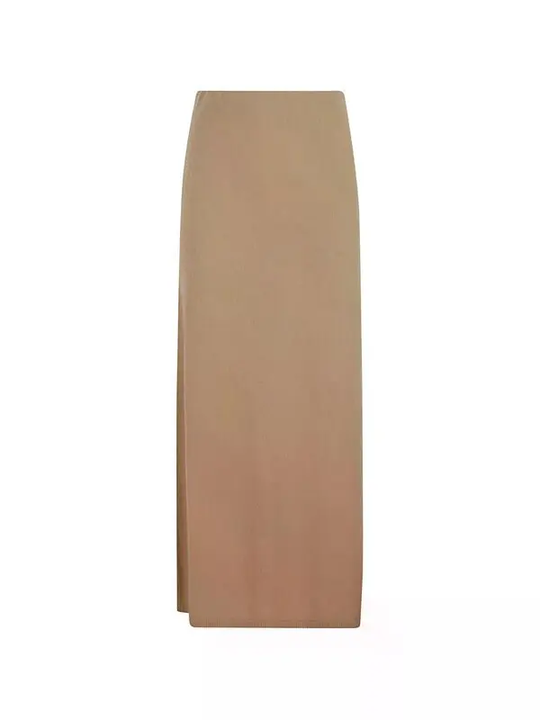Gabriela Hearst Knitted Cashmere Skirt - Neutrals