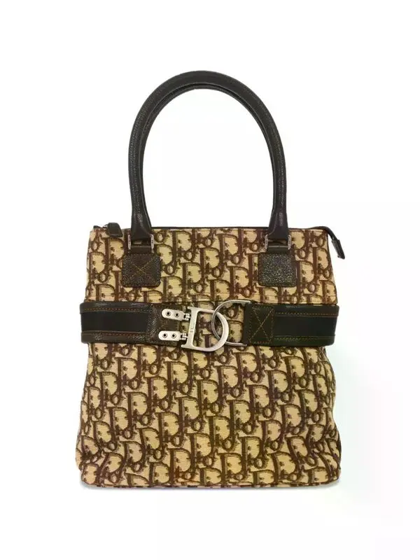 Dior Trotter Canvas Tote Bag - Neutrals