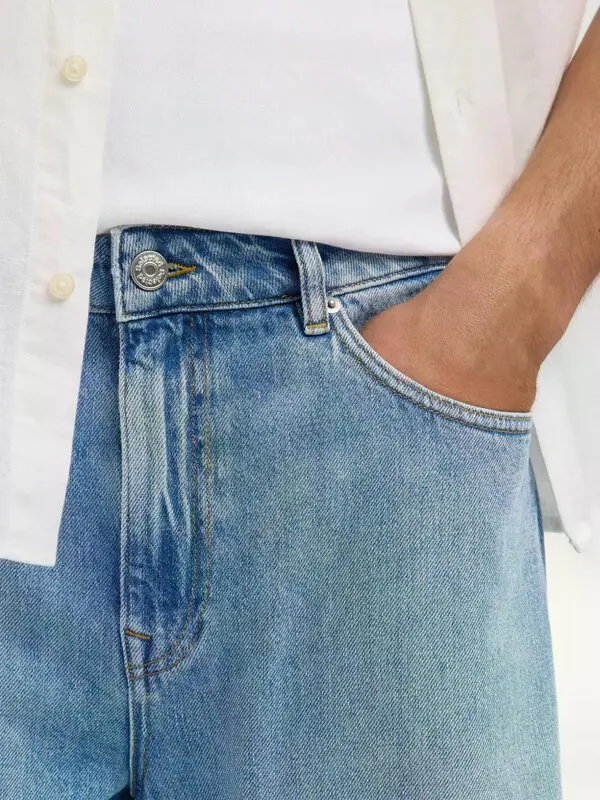 SELECTED Button-fastening Denim Shorts