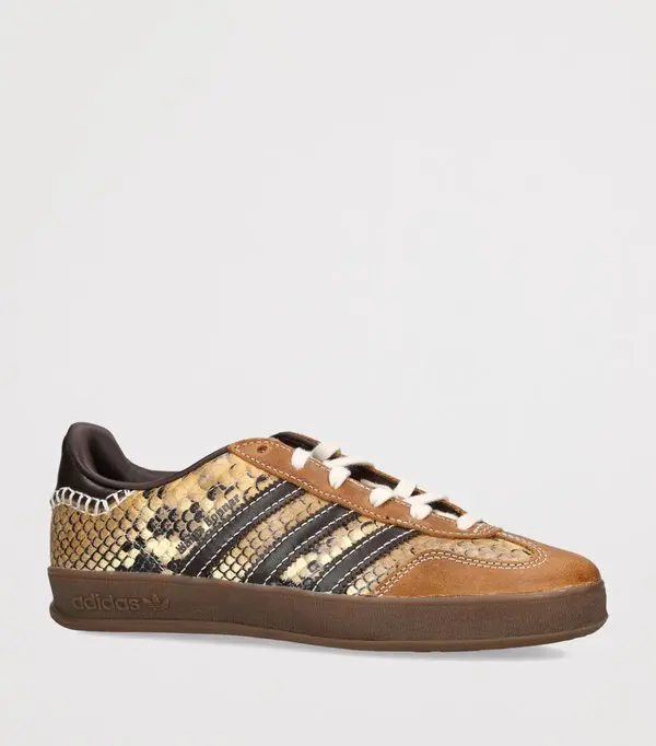 Adidas X Wales Bonner Snakeskin Gazelle Sneakers - Beige
