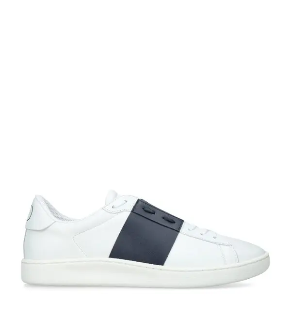 Valentino Garavani Leather Open Royco Sneakers With Vlogo Signature