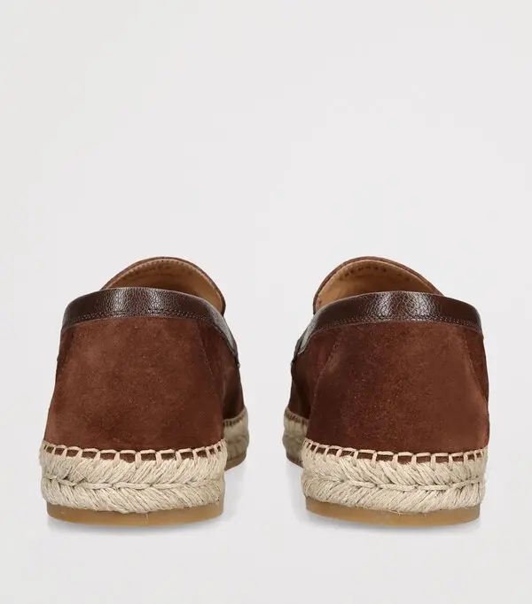 Valentino Garavani Suede Palm Avenue Espadrilles - Brown