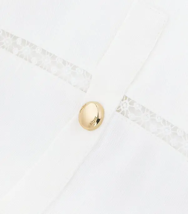 Maje Embroidered Waistcoat With Gold Buttons