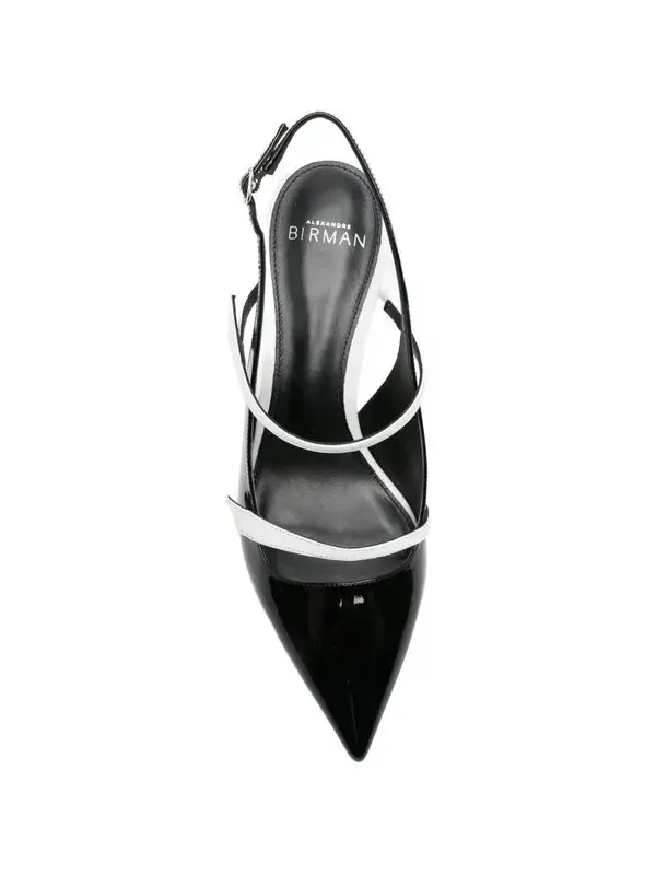 ALEXANDRE BIRMAN Patent Leather Slingback Pumps
