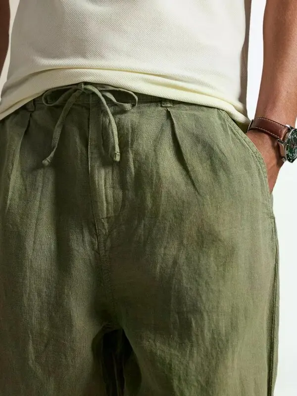 Polo Ralph Lauren Pleated Linen Trousers