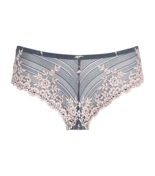 Wacoal Embrace Lace Tanga Briefs - Grey
