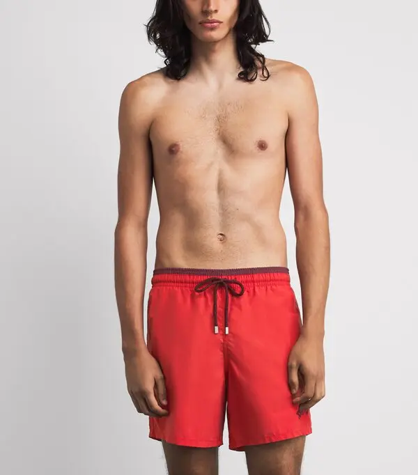 Vilebrequin Embroidered Turtle Swim Shorts - Red
