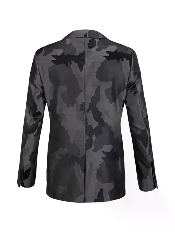 BILLIONAIRE Camouflage-pattern Blazer - Grey