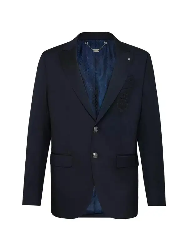 BILLIONAIRE Crest-embroidered Blazer