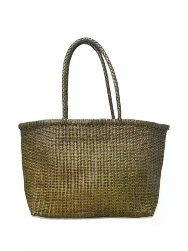 Donna Karan New York Woven Leather Tote Bag