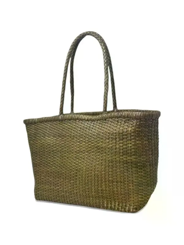 Donna Karan New York Woven Leather Tote Bag