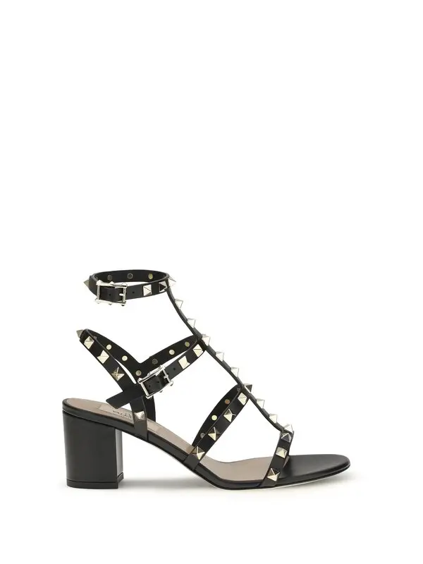 Valentino Garavani Rockstud Strappy Sandals - Black